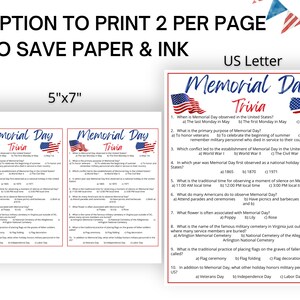 Memorial Day Trivia, Labor Day Trivia Game, President's Day Trivia ...