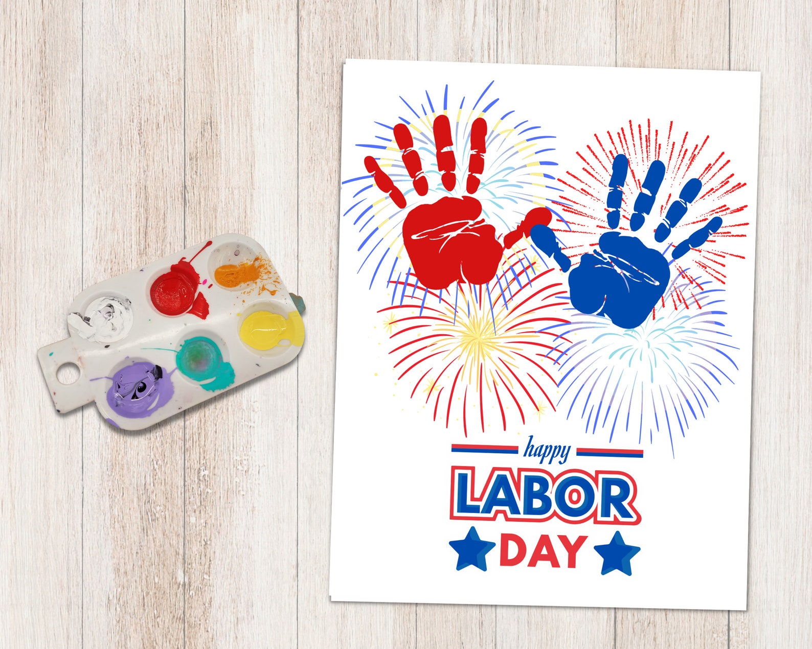 Labor Day Handprint Art Labor Day Activity Handprint Art - Etsy