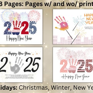 Christmas Handprint Art Bundle, Christmas Activity, Handprint Craft ...