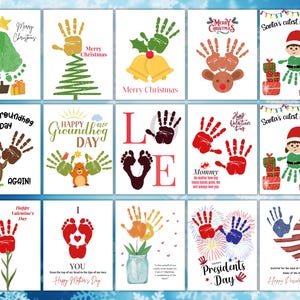 Winter Handprint Craft for Kids,christmas Handprint Art,toddler Finger ...