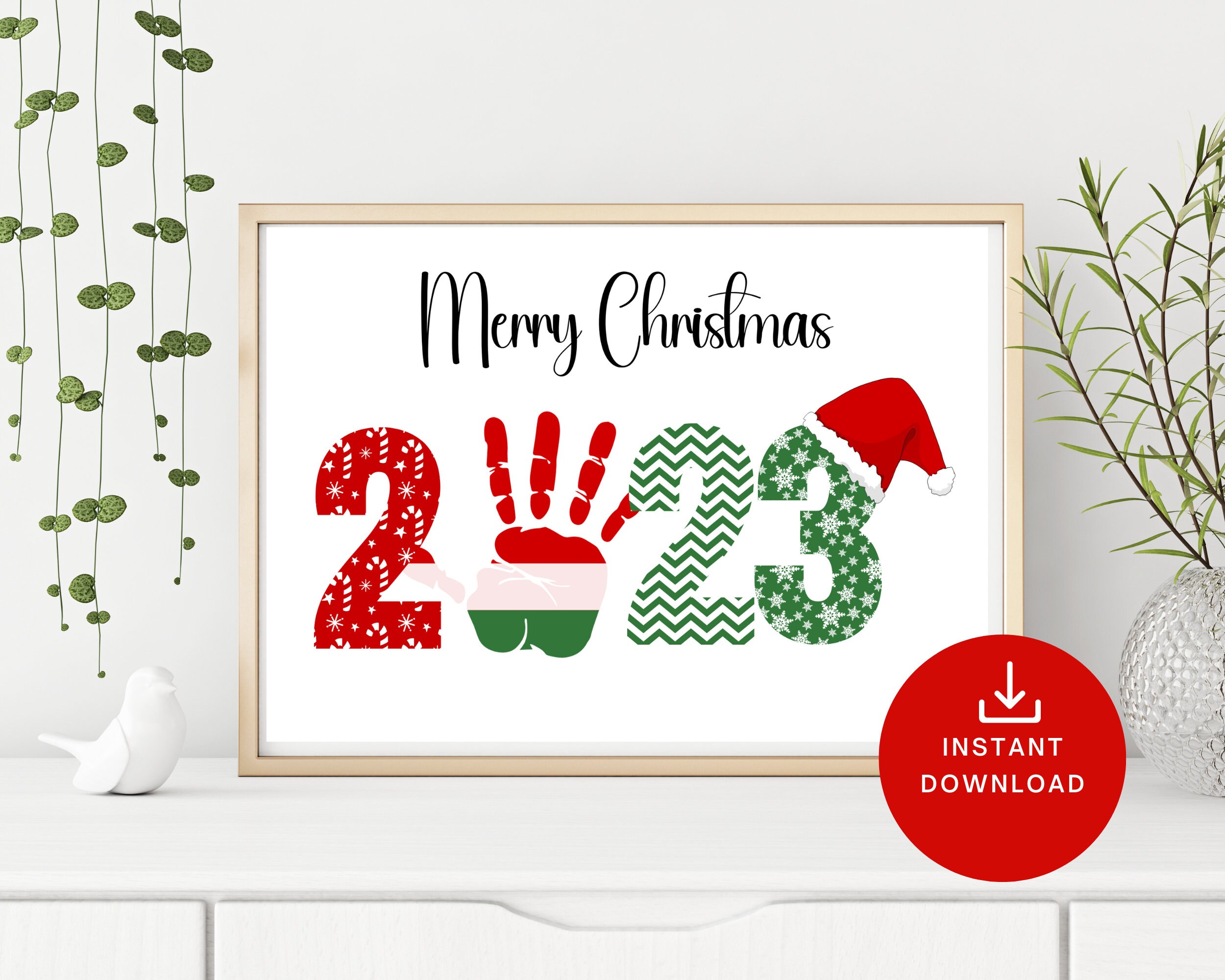 Christmas Handprint Craft, Handprint Keepsake, Daycare Activity ...