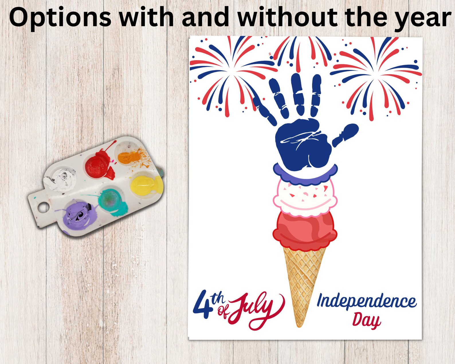 4th of July Handprint Art, 4th of July Activity, Handprint Art ...