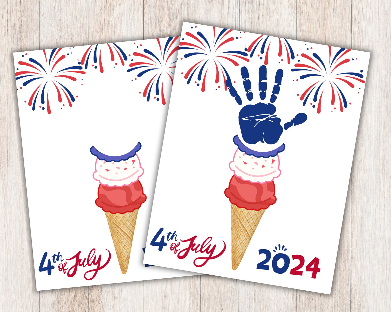 4th of July Handprint Art, 4th of July Activity, Handprint Art ...