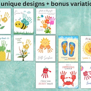 Summer Handprint Craft for Kids,summertime Handprint Art,toddler ...
