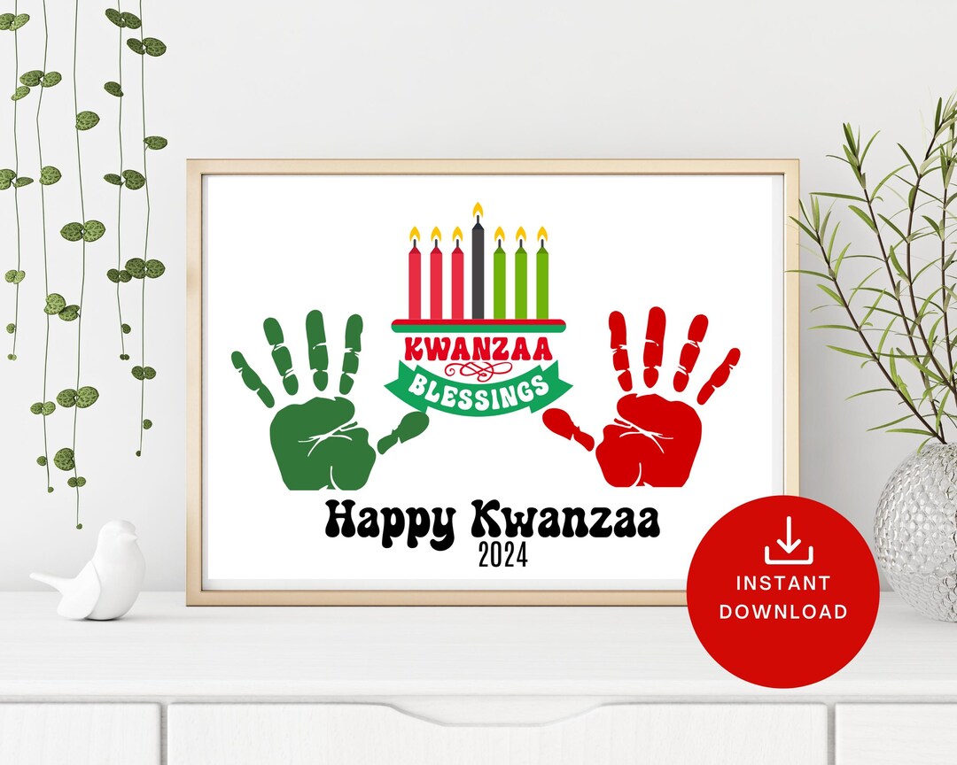Kwanzaa Handprint Craft, Handprint Keepsake, Daycare Activity ...
