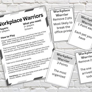 Office Party Game, Staff Employee Activity for Coworkers, Workplace ...