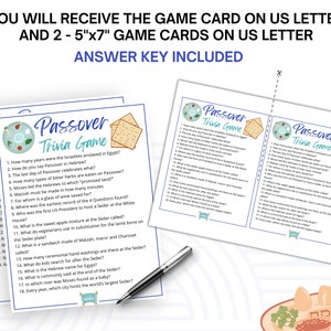 Passover Trivia Game, Jewish Games, Passover Holiday, Passover Games ...