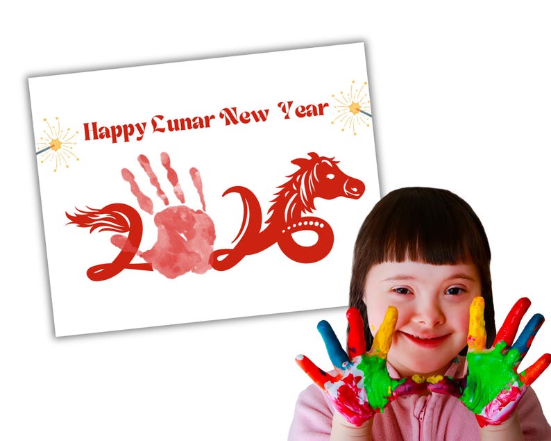 Lunar New Year Handprint Craft, Chinese New Year Handprint Art ...
