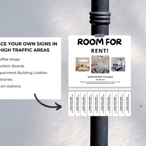 Editable Apartment for Rent Marketing Flyer, House Rental Tear off ...