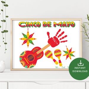 Cinco De Mayo Handprint Craft Bundle, Mexican Fiesta Handprint Keepsake ...