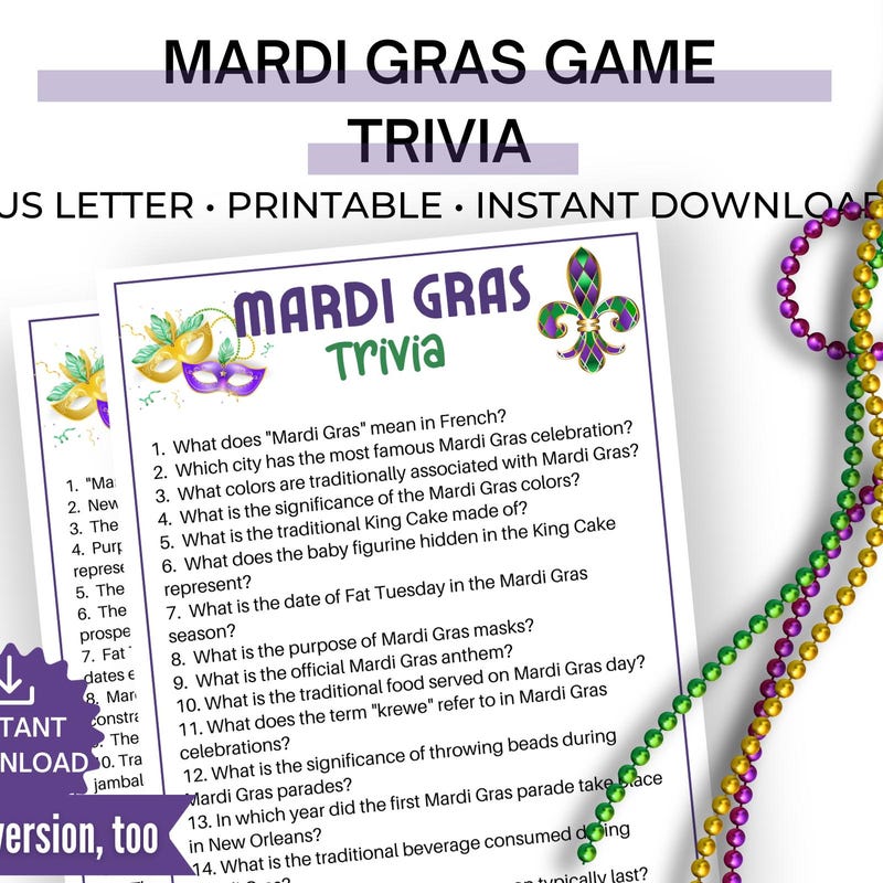 Mardi Gras Activity - Etsy