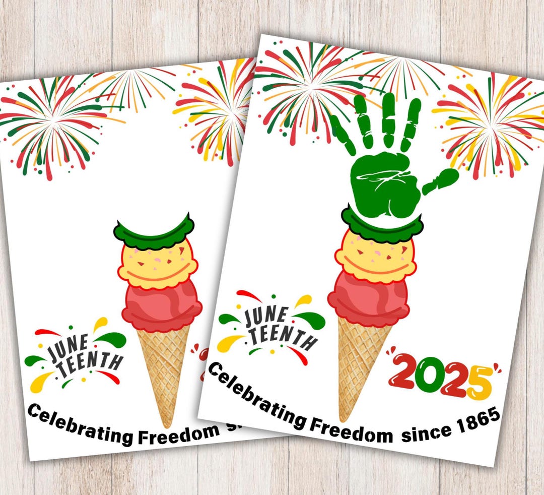 Juneteenth Handprint Art, Freedom Activity, Handprint Art, Handprint ...