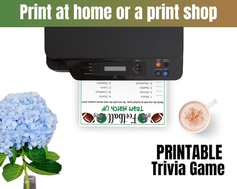 Football Team Match up Game, Football Trivia, Fall Winter Sports Teams ...