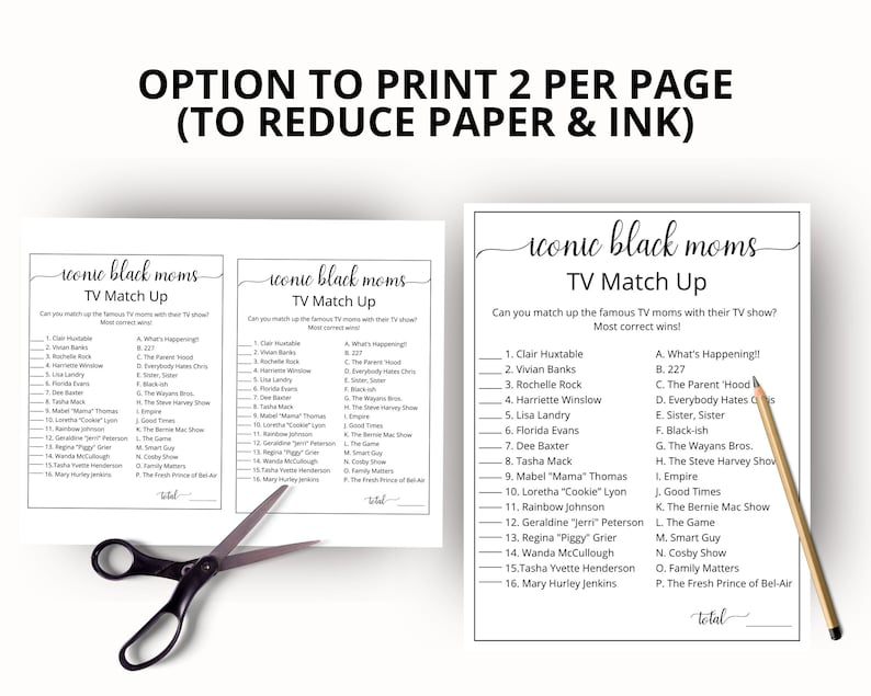 Black Baby Shower Game Bundle, Iconic Black Moms Trivia for Baby ...