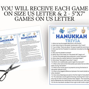 Hanukkah Game Bundle, Jewish Party Games, Hanukkah Holiday Trivia ...