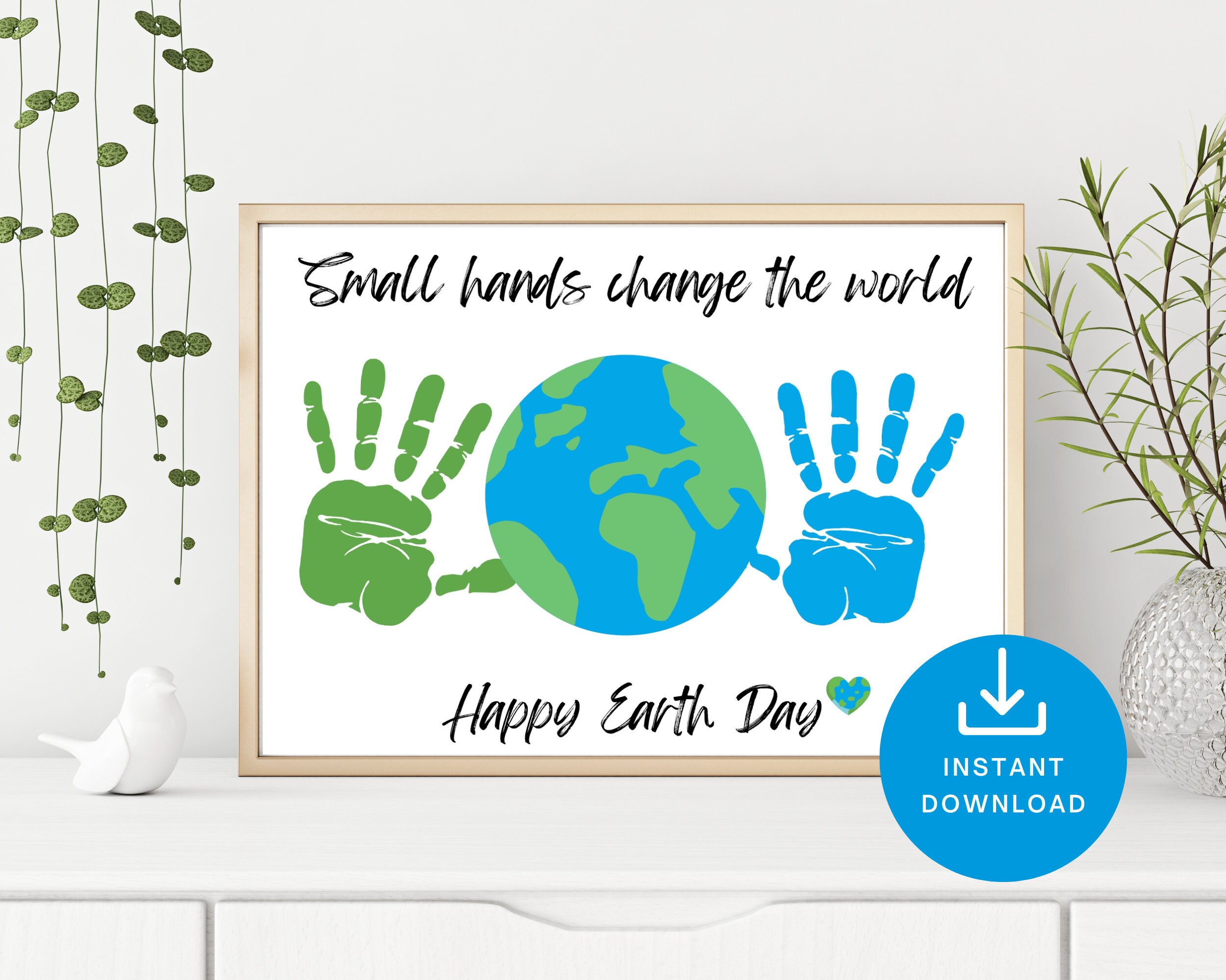 Earth Day Handprint Craft, Handprint Art, Handprint Craft Keepsake ...