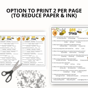 Bee Trivia Game,printable Honey Bee Game for Kids & Adults, What Will ...