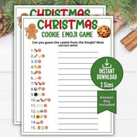 Printable Christmas Cookie Match Game | Christmas Cookie Clues | Office ...