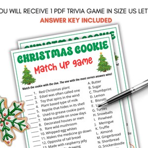 Christmas Cookie Game, Xmas Cookie Game, Christmas Cookie Exchange ...