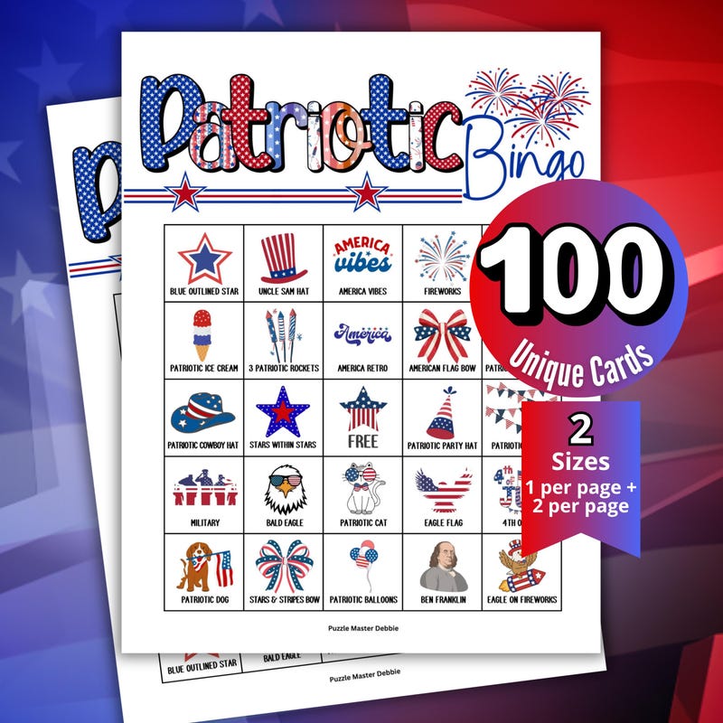 Bingo Cards Military - Etsy