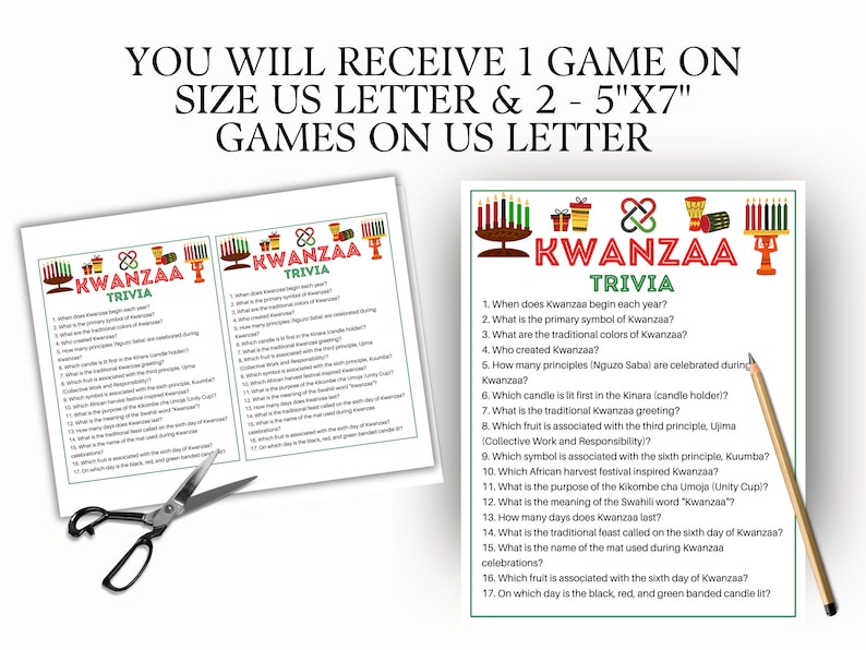 Kwanzaa Game Bundle, Kwanzaa Party Games, Kwanzaa Holiday Trivia ...