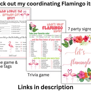 Flamingo Trivia Game, Printable Flamingo Game for Kids & Adults ...