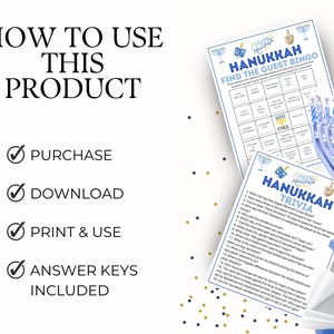 Hanukkah Game Bundle, Jewish Party Games, Hanukkah Holiday Trivia ...