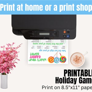 What's Your Candy Name Game WITH NAMETAGS + SIGN, Candy Party Game ...