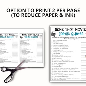 Famous Movie Quotes Trivia Game, Name That Movie, Silver Screen Quiz ...