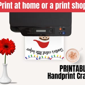 Christmas Handprint Craft, Santa's Elf, Santa's Little Helper ...