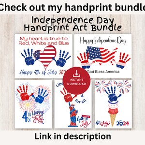 4th of July Handprint Art, 4th of July Activity, Handprint Art ...