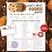 What's Your Cookie Name Game WITH NAMETAGS SIGN, Cookie Birthday Party ...
