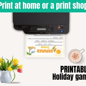 Summer Trivia Game, Summer Solstice Holiday Game, Summer Party Game ...