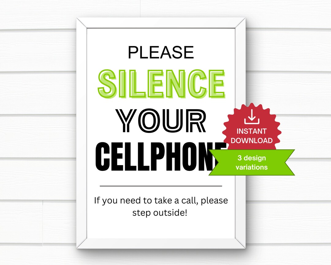 No Cellphones Allowed School Poster, No Phone Zone Sign, Classroom ...