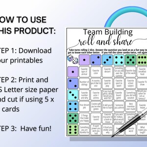 Team Building Get to Know You Icebreaker Game, Office Employee Coworker ...