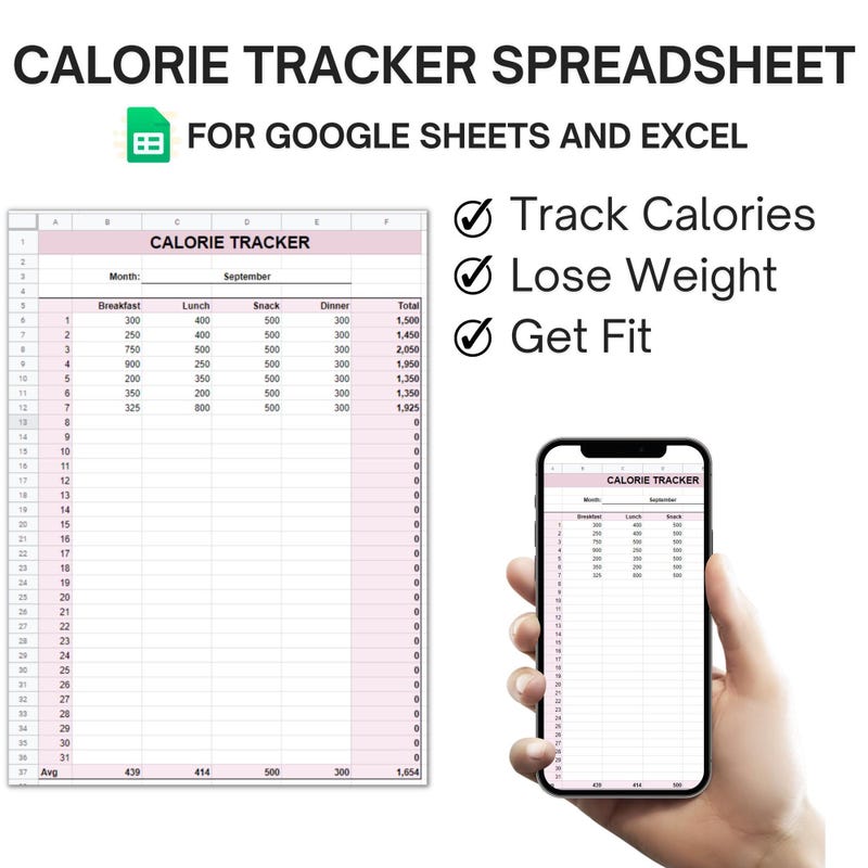 Calorie Tracker - Etsy