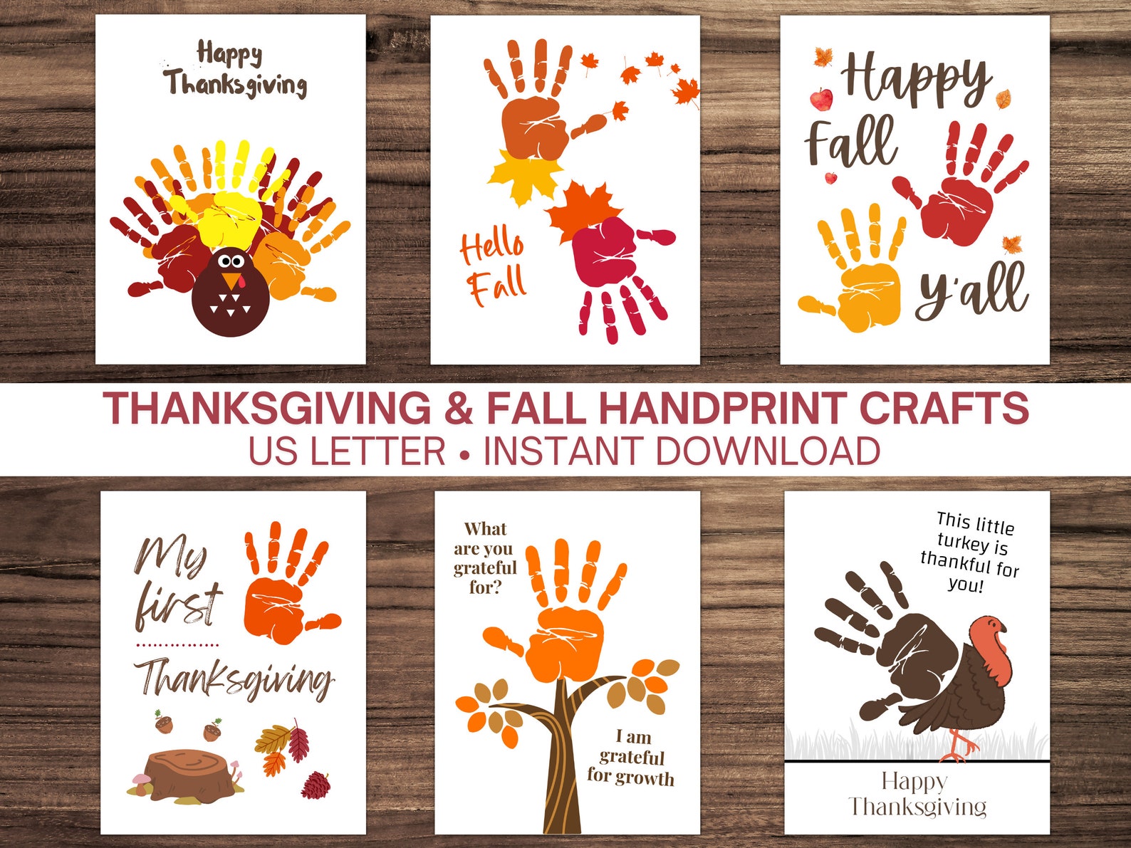 Thanksgiving Handprint Art Fall Handprint Craft Turkey Kid - Etsy