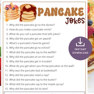 Pancake Jokes for Kids, Pancakes and Pajamas, Pancake Day Games,shrove ...