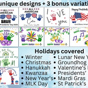 Winter Handprint Craft for Kids,christmas Handprint Art,toddler Finger ...