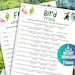 Bird Trivia Game and Word Scramble, Spring Season Quiz, Bird Watching ...