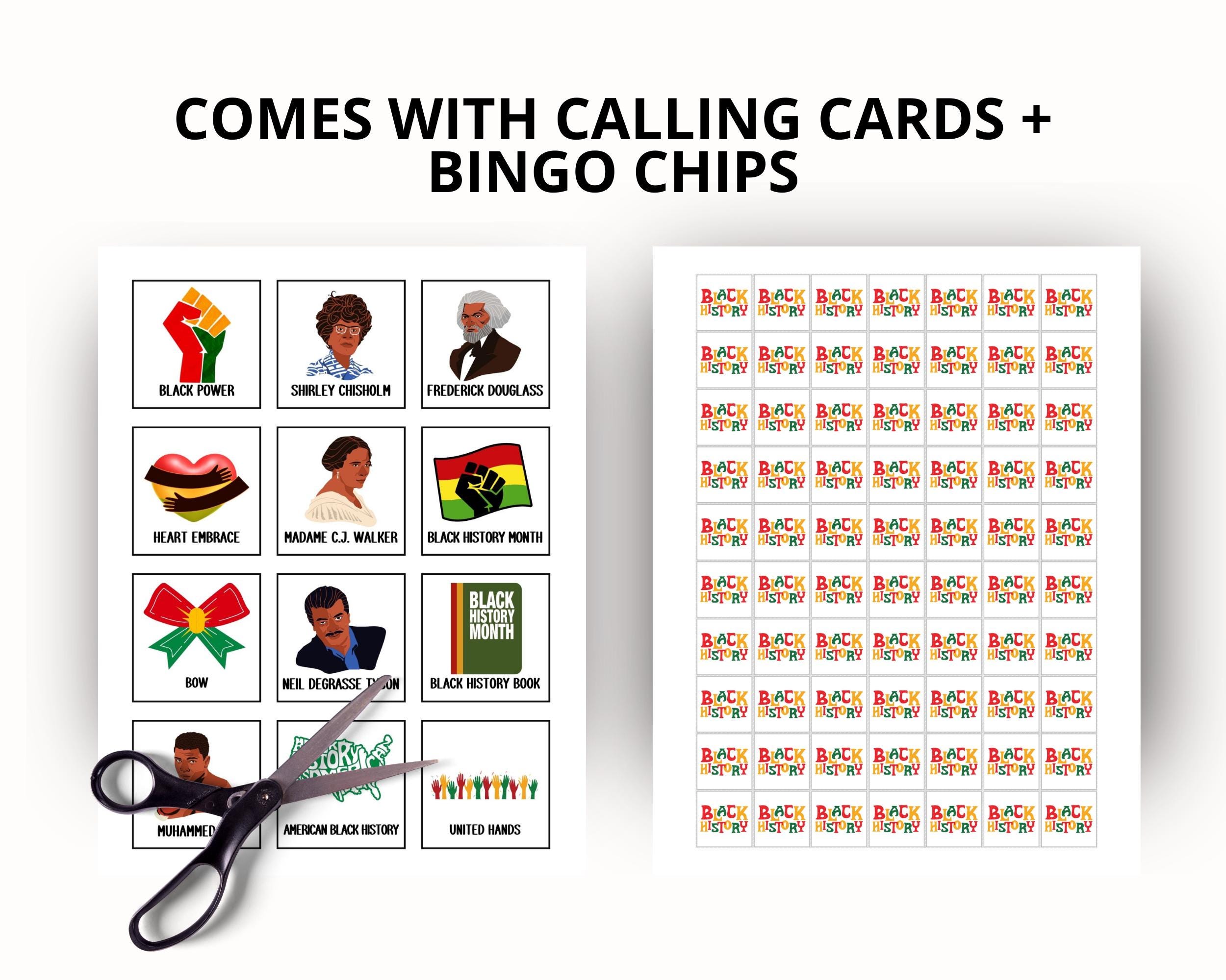Black History Month Bingo Game, Black Culture Party, African Heritage ...