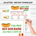 What's Your Hot Dog Name Game With NAMETAGS & SIGN Hot - Etsy