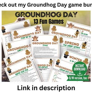 Groundhog Day Trivia, Printable Groundhog Day Game for Kids, Classroom ...