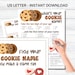 What's Your Cookie Name Game WITH NAMETAGS SIGN, Cookie Birthday Party ...