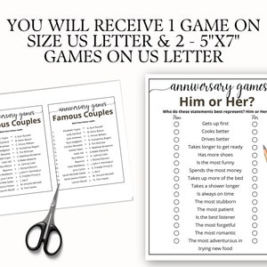 Wedding Anniversary Games, Married Couples Game, 1st Anniversary Games ...
