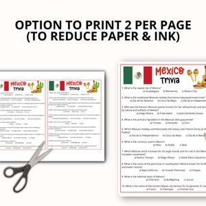 Mexico Trivia Game, Printable Multiple Choice Mexican Game,spanish ...