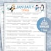 January Trivia Game, Winter Season Game, Holiday Party Game, Monthly ...