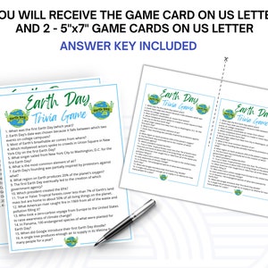 Earth Day Game Bundle, Earth Day Trivia Game, Earth Day Games ...
