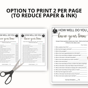 Team Building Games, How Well Do You Know Your Team, Coworker Activity ...