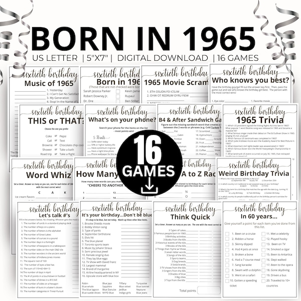 1965 Birthday Cards - Etsy